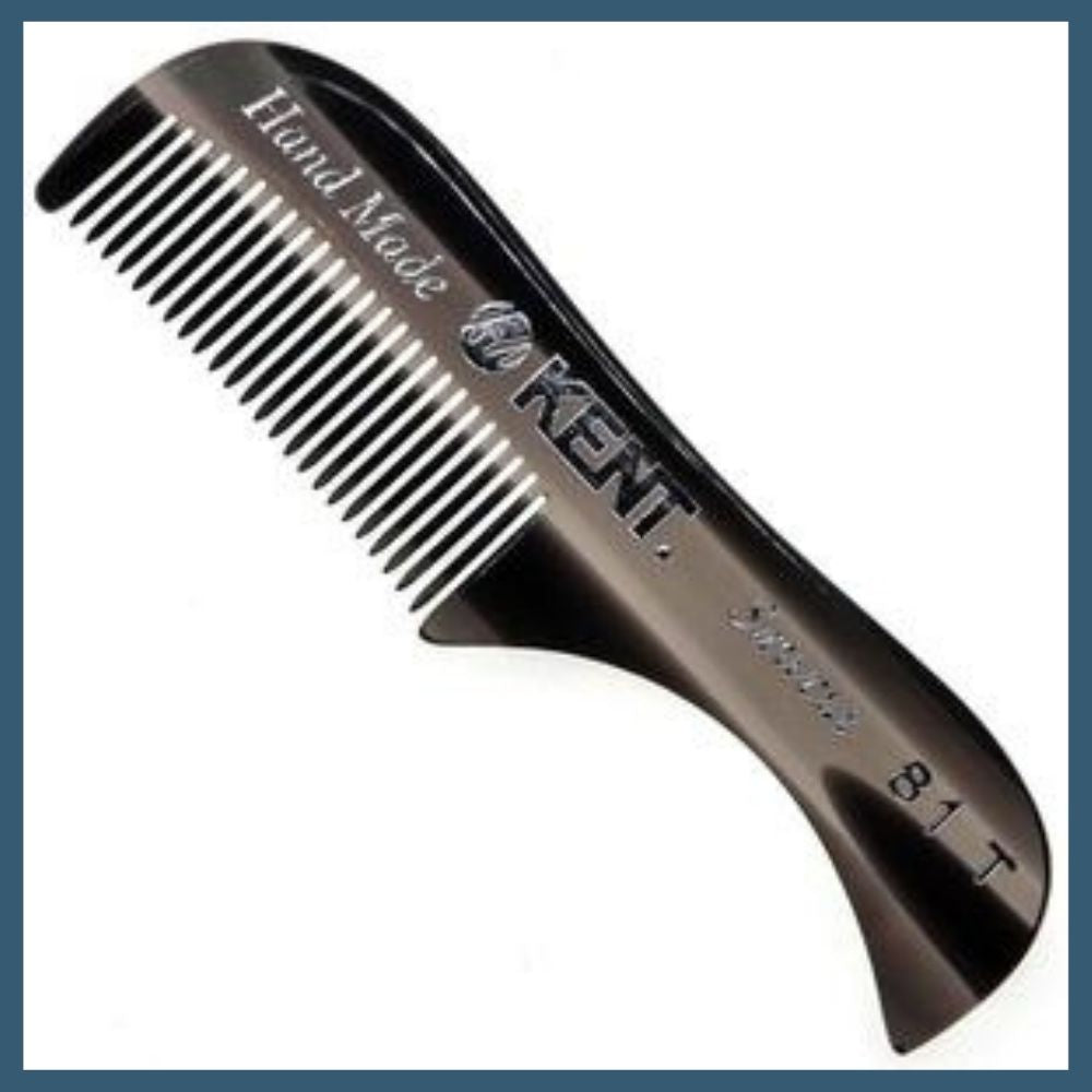 Kent Handmade Mustache Comb - 81TG - Graphite, 73mm (2.8 inches) | FG&M ...