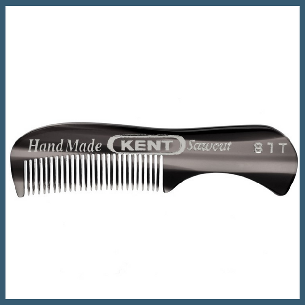 Kent Handmade Mustache Comb - 81TG - Graphite, 73mm (2.8 inches) | FG&M ...